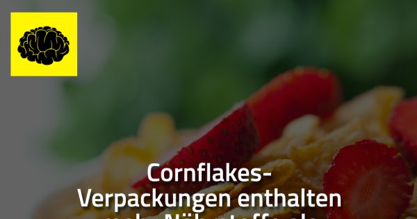 Cornflakes-Verpackungen enthalten mehr Nährstoffe als ... - Made My Day